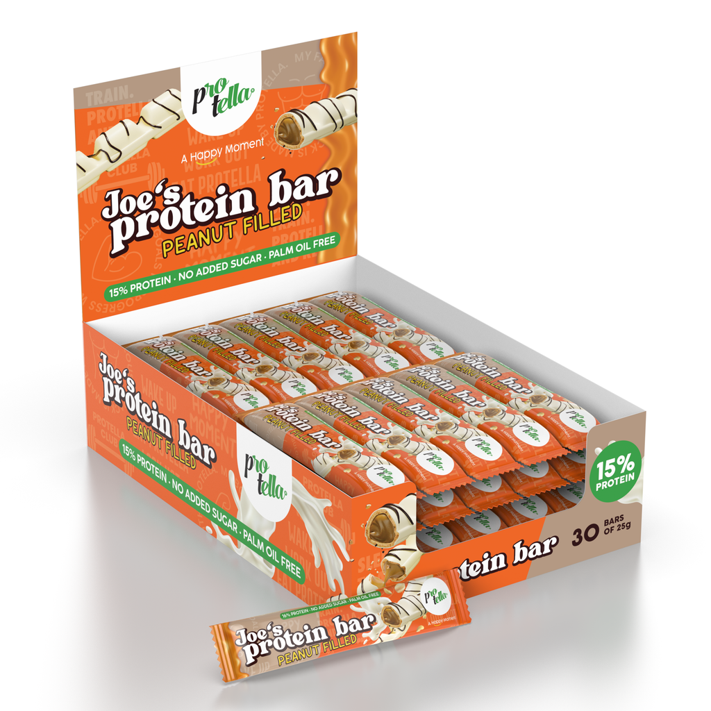 Pack "x30 Joe's Protein Bar (White)" – Protella®