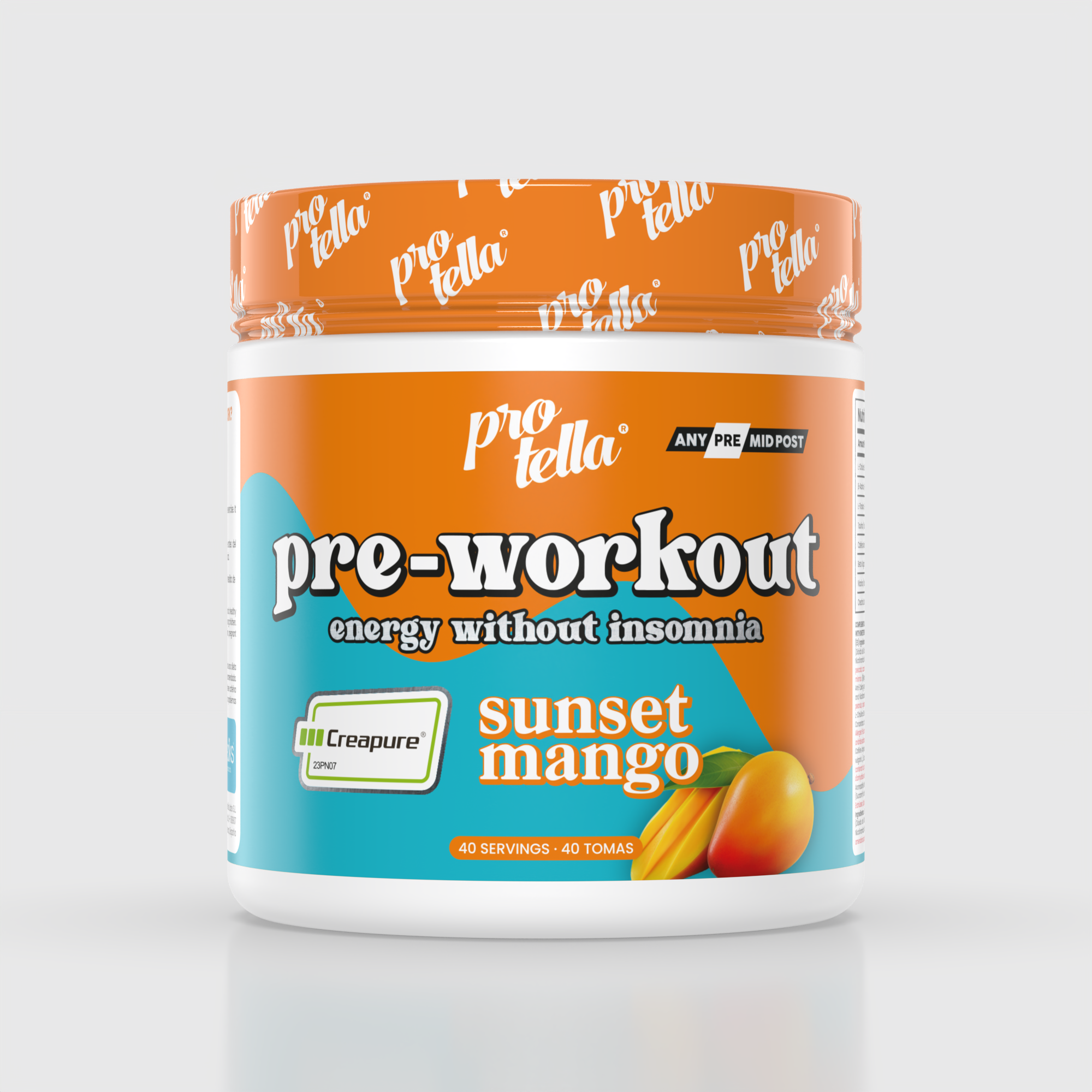 Pre-Workout Sunset Mango 280g - Sports Supplementation - Protella ...